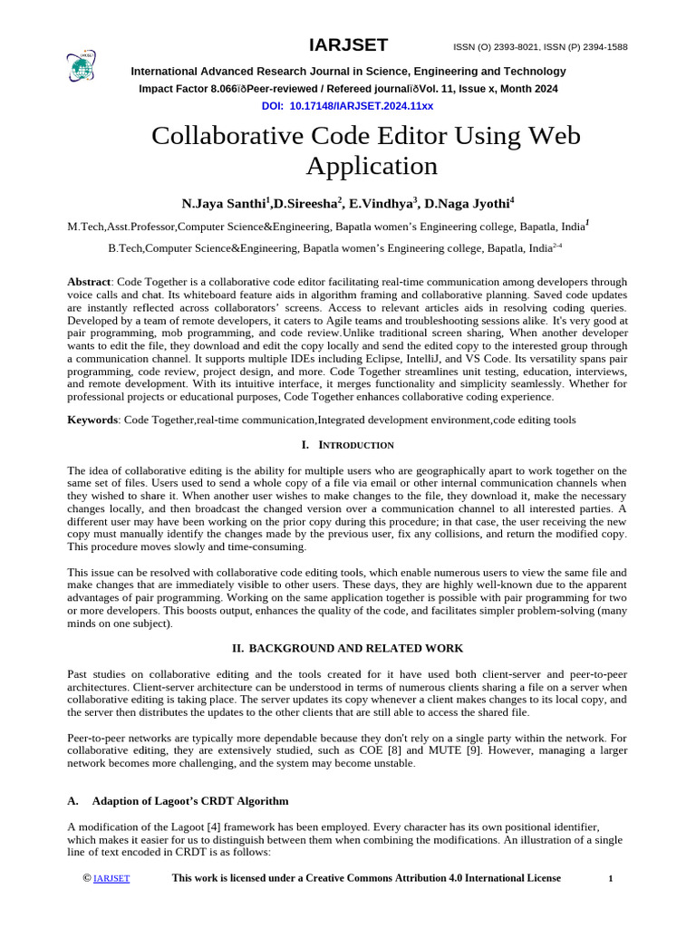 IARJSET Paper Format | PDF | Web Server | Internet & Web