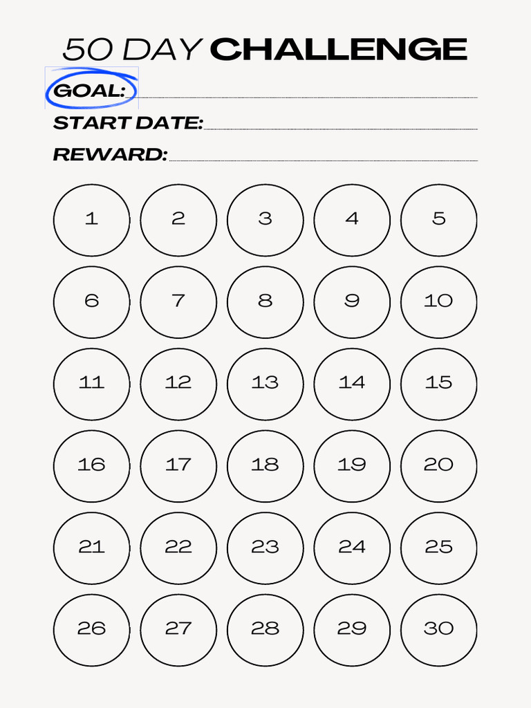 50 Day Challenge | PDF
