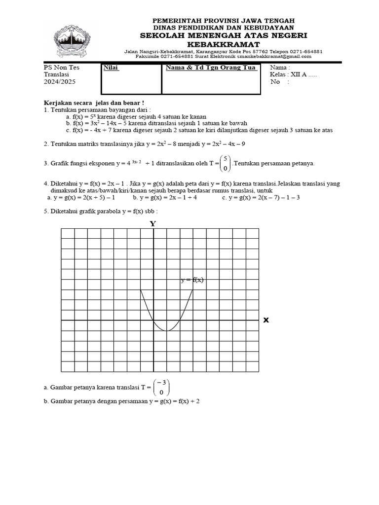 24 25 Tgs Translasi Ke Siswa | PDF