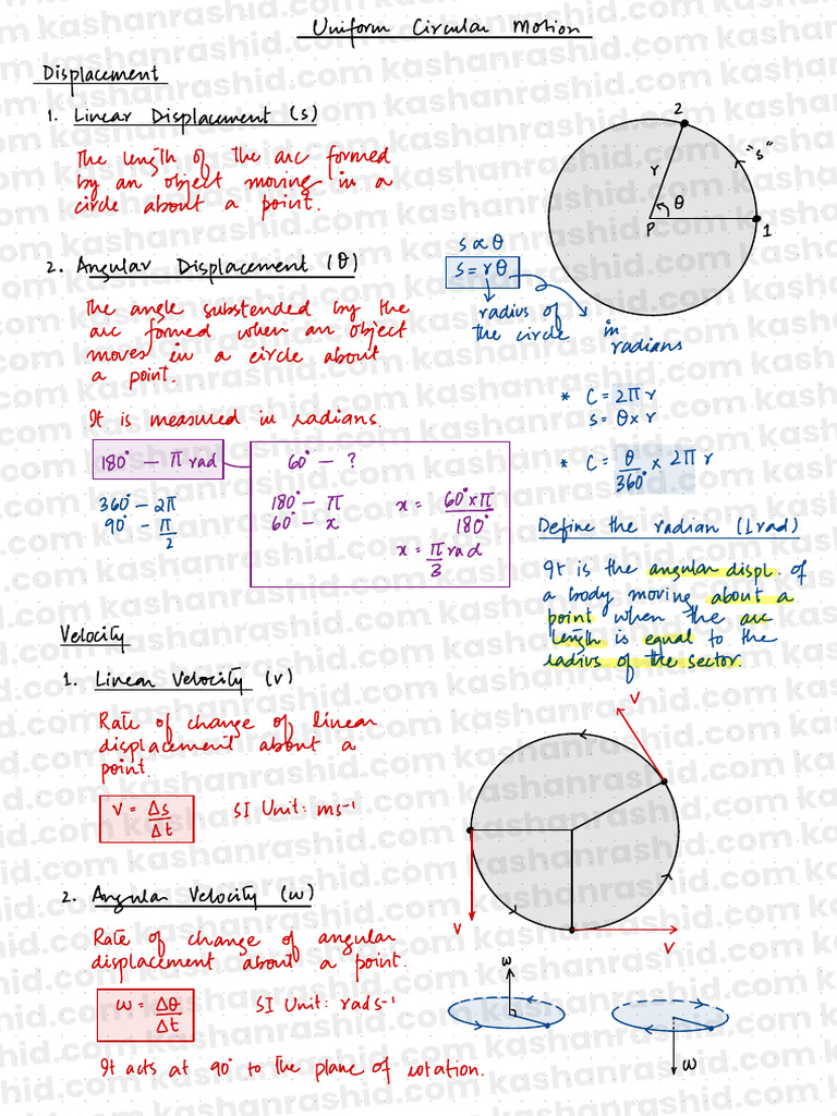 A2 Uniform Circular Motion | PDF