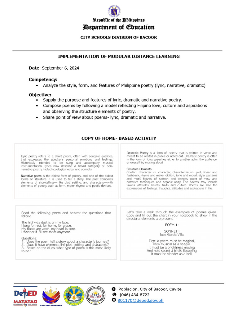 Modular Distance Learning | PDF