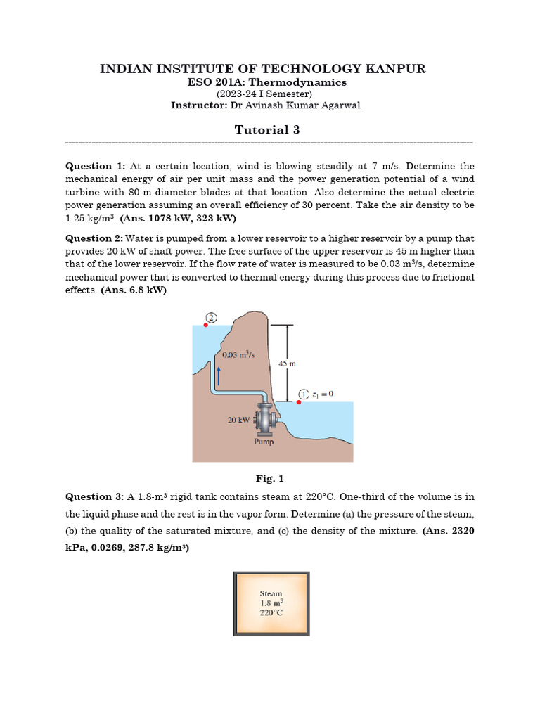 Tutorial 3 Problems | PDF