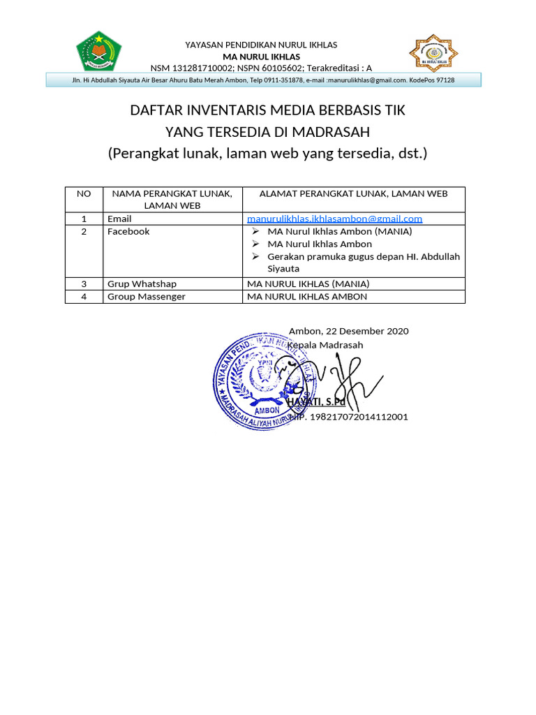 D3.1 Daftar Inventaris Media Berbasis Tik | PDF