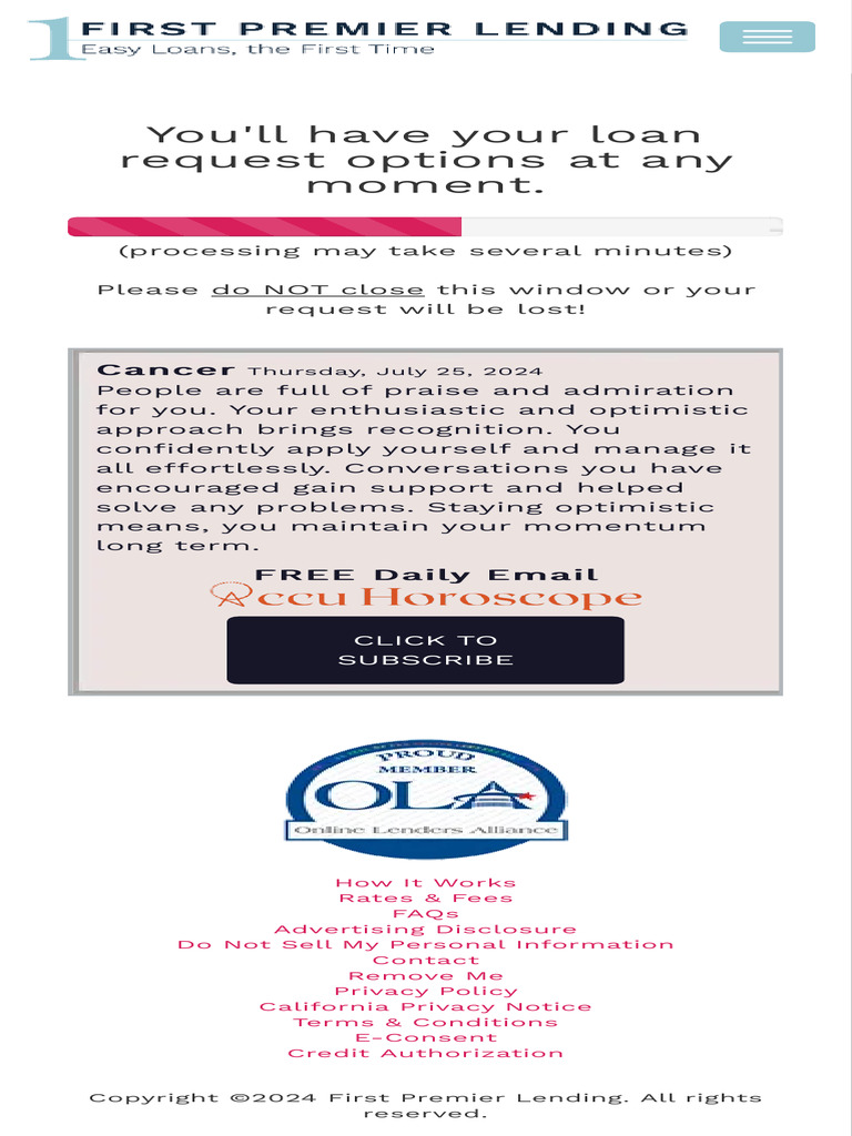 First Premier Lending | PDF