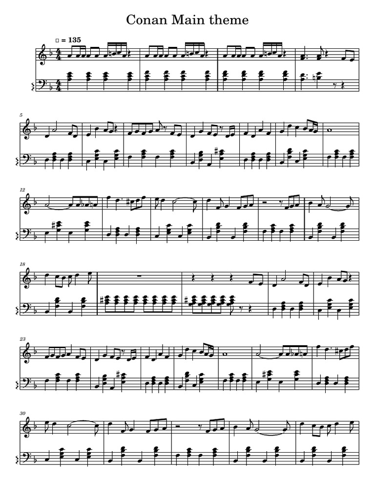 Conan Main Theme | PDF