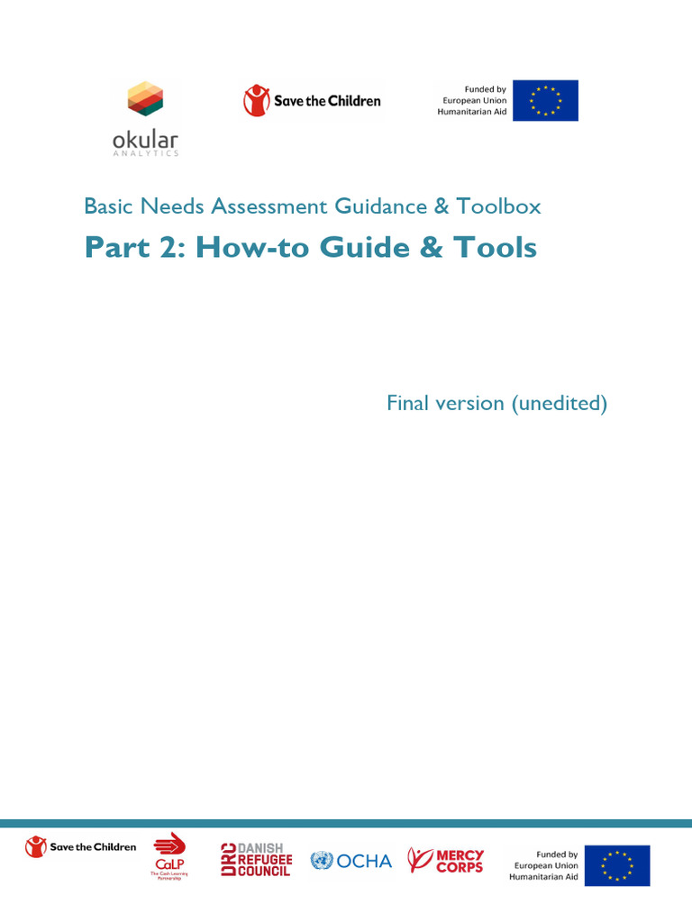 Basic Needs Assessment How To | PDF