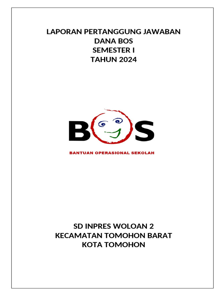 COVER LAPORAN BOS | PDF