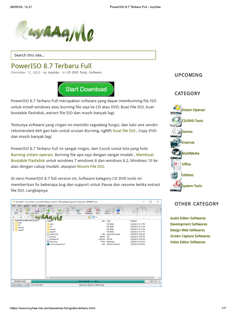 PowerISO 8.7 Terbaru Full - Kuyhaa | PDF