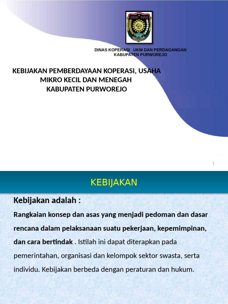 Kebijakan KOP | PDF
