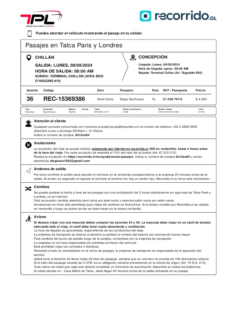 Pasaje Recorrido 8z15ez84 (1) | PDF