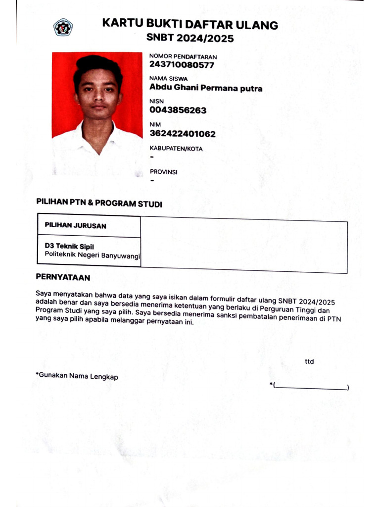 Abdu Ghani Permana Putra | PDF
