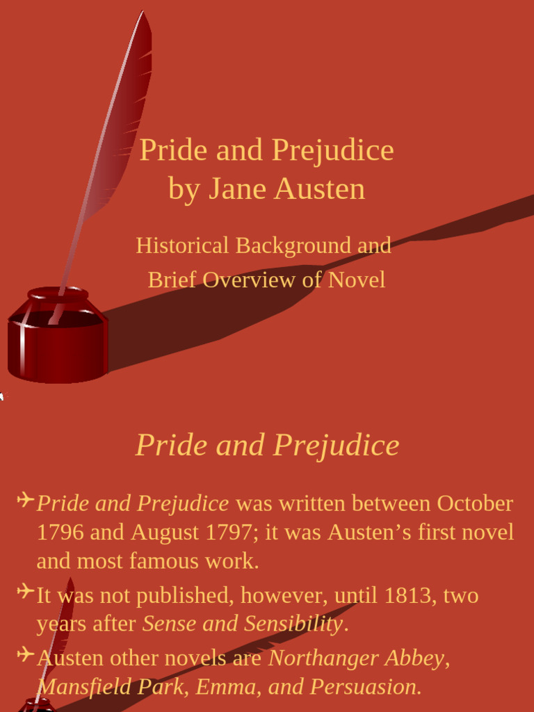 2 Pride and Prejudice Context PPT | PDF