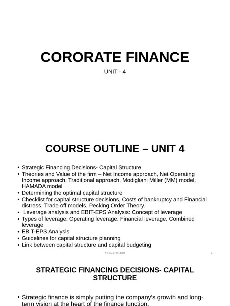 CF Unit4 | PDF