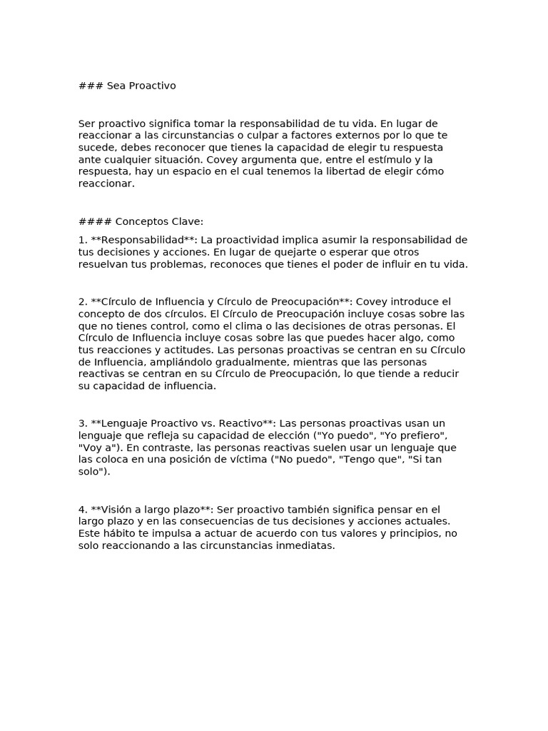 Sea Proactivo | PDF