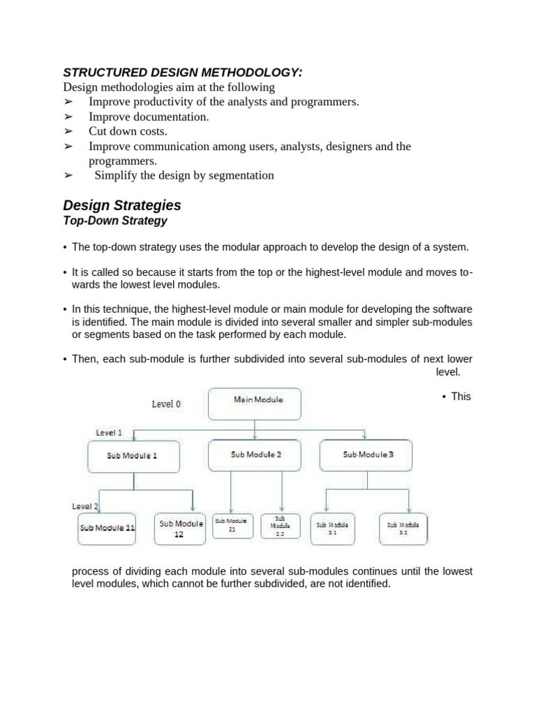Structured Design Methodology | PDF