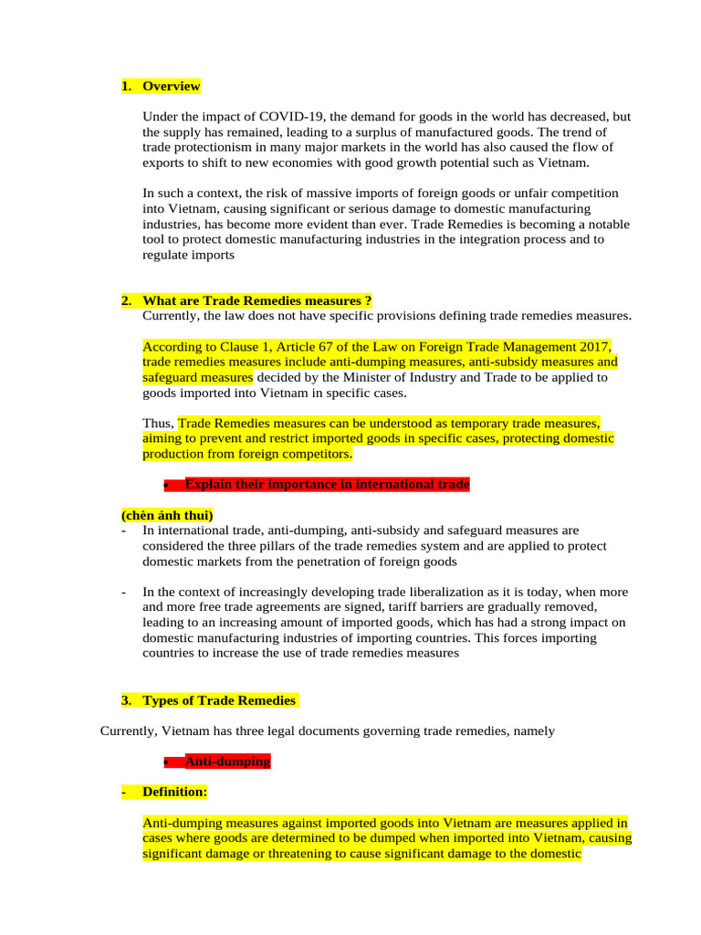 Trade Remedies | PDF