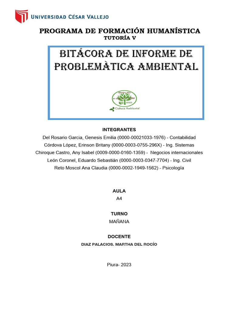 Bitácora+de+problemática +tutoría+v++ | PDF