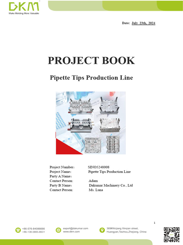 Pipette Tips Production Pdf