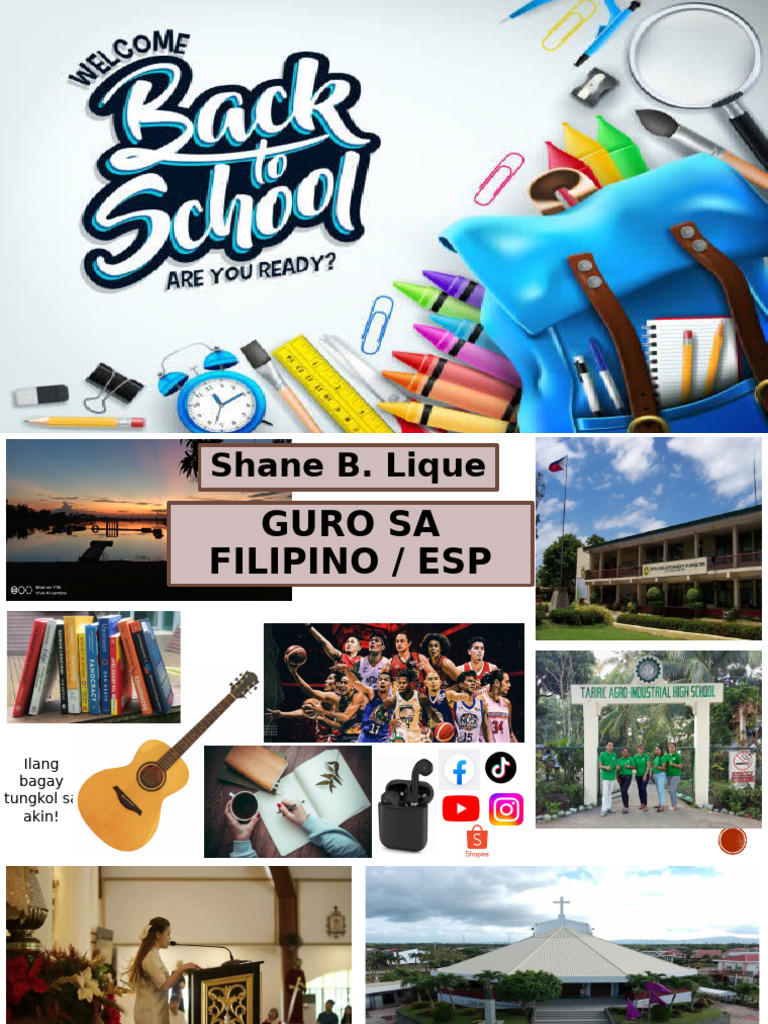 Unang Araw - Fil 9 - Esp 9 Presentasyon | PDF