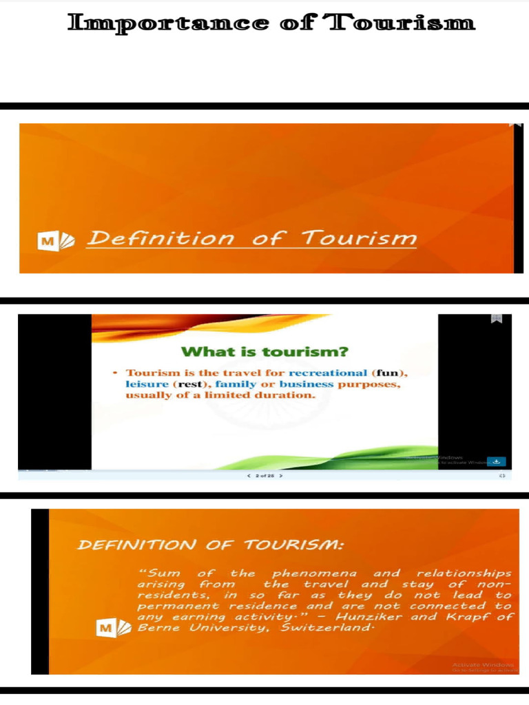 Understanding Tourism Basics | PDF | Tourism | Leisure