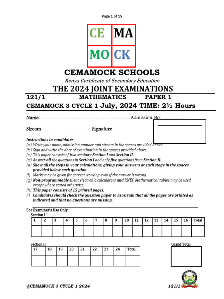 Maths pp1 Ms | PDF