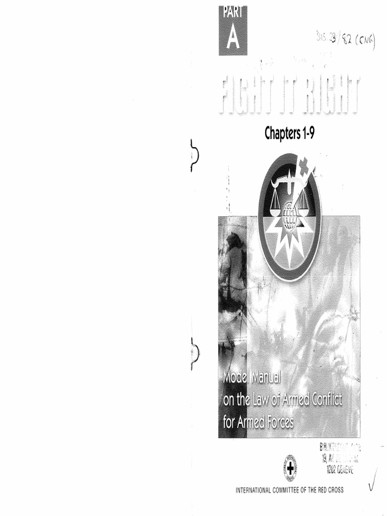 Fight It Right (Model Manual Book On IHL in Armed - 240115 - 085820 | PDF