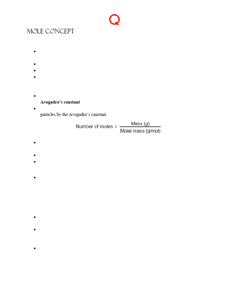 CSEC Chem Broad Topics | PDF