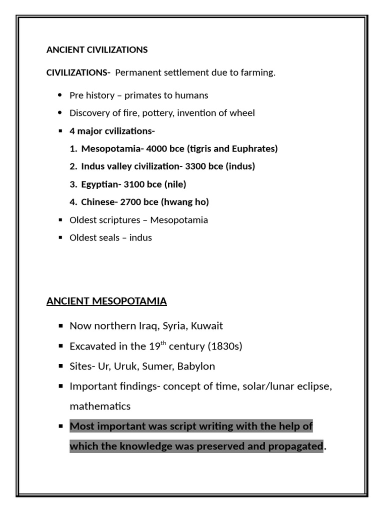 Ancient Civilizations - Mesopotamia (1) (Autorecovered) | PDF