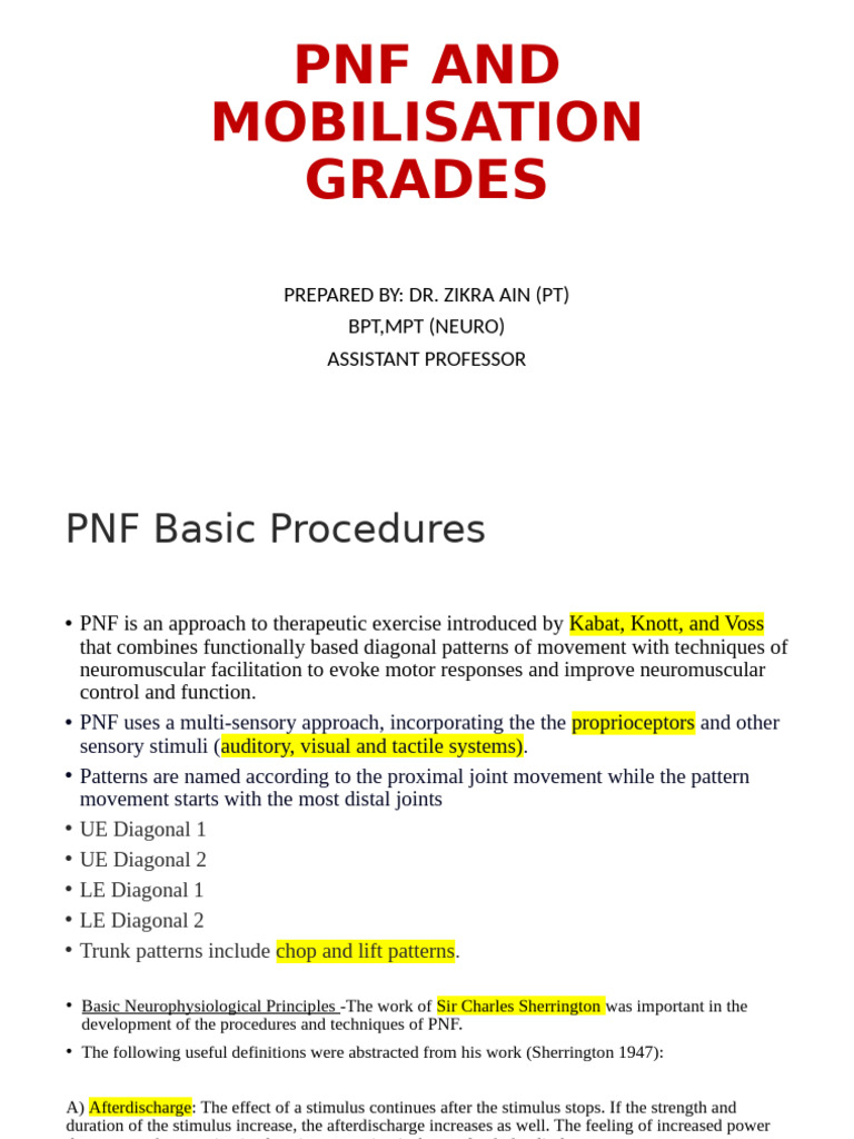 PNF Final | PDF