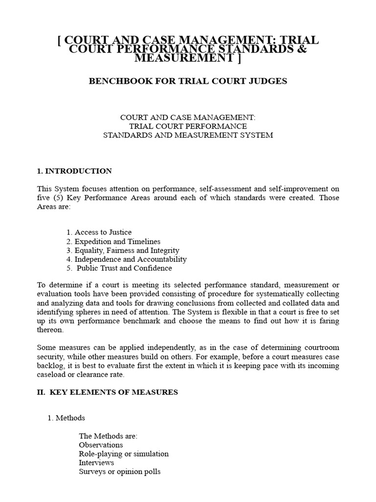 Benchbook Court and Case Management | PDF