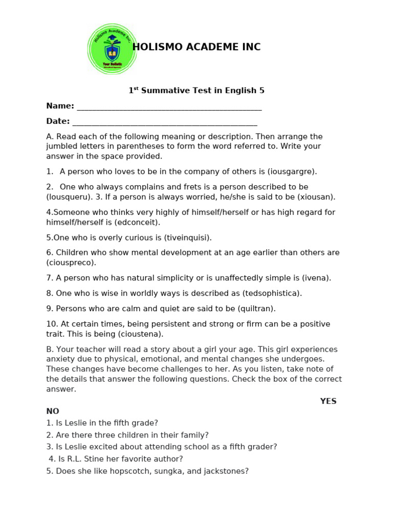 Grade 5 | PDF