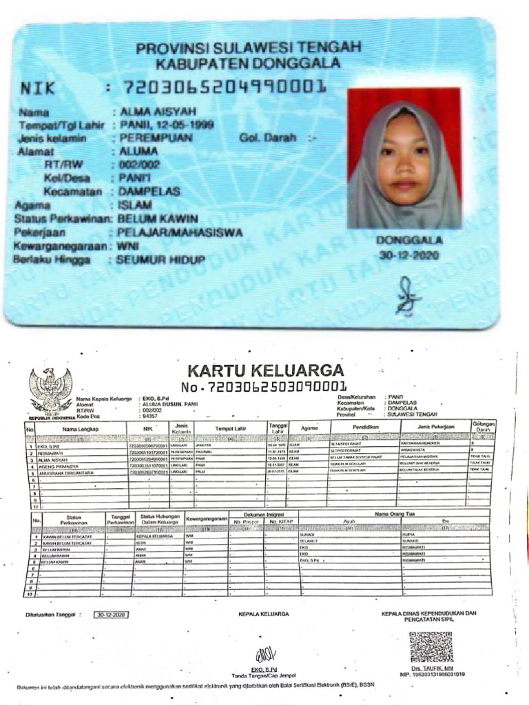 Alma Aisyah - KTP & KK 2 | PDF
