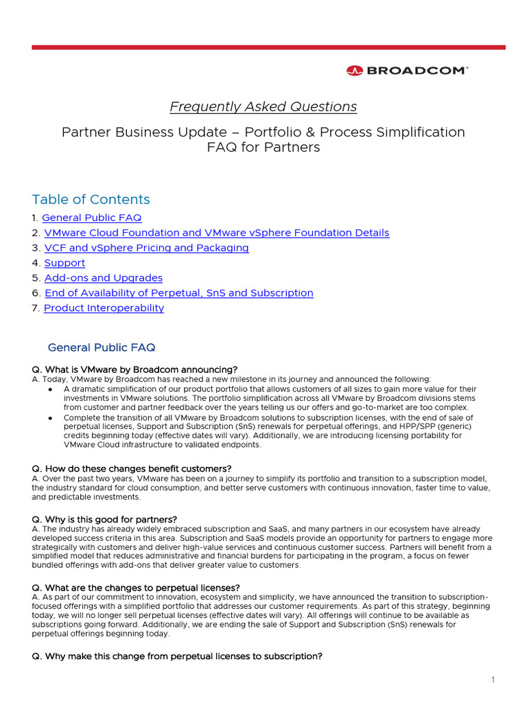 Critical Business Update Positioning Portfolio Simplification FAQ | PDF