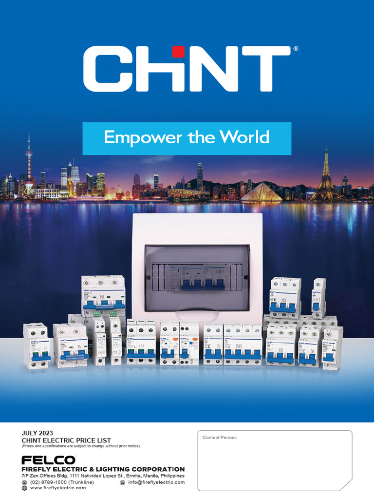 Chint Electric Price List 2023 | PDF | Relay | Power Engineering