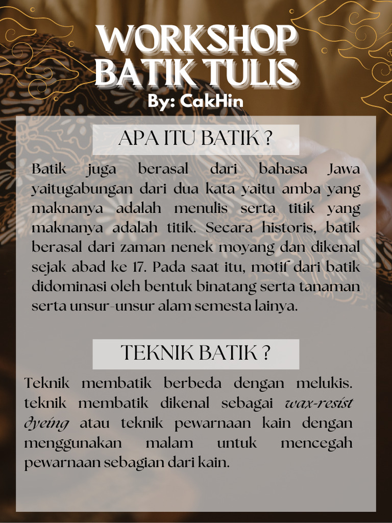 Booklet Batik | PDF