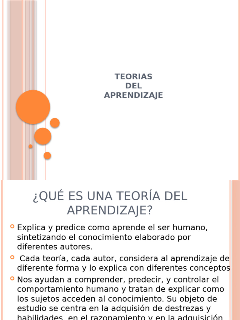 1 Teorias Del Aprendizaje Pdf