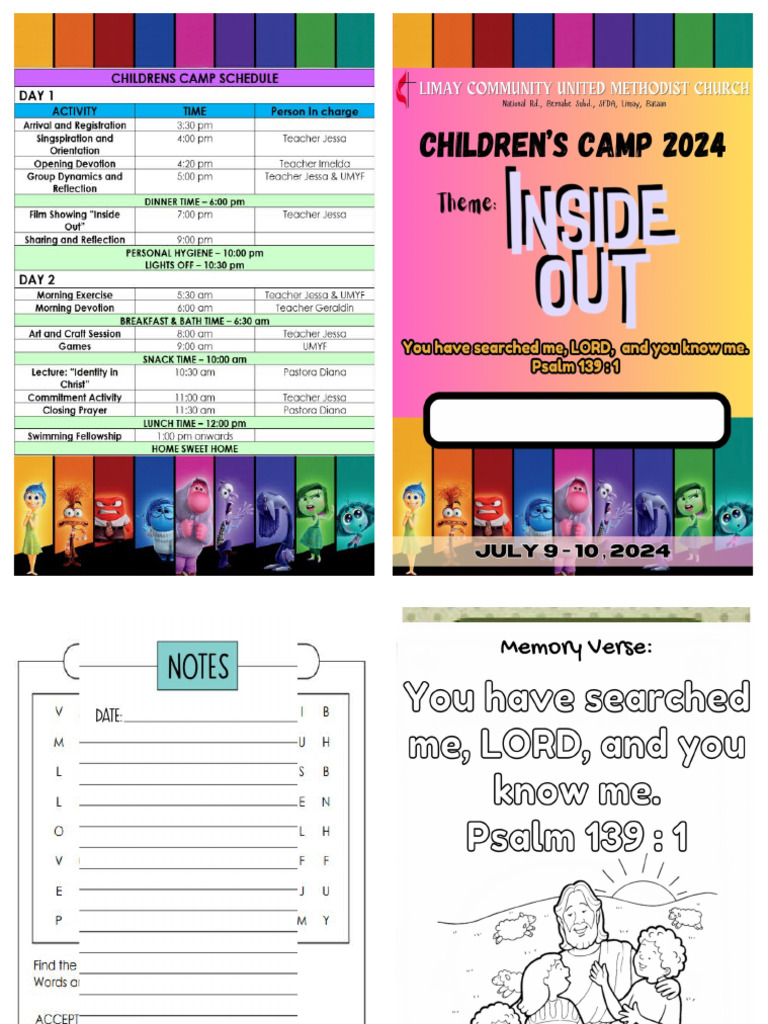 Childrens Camp Manual | PDF