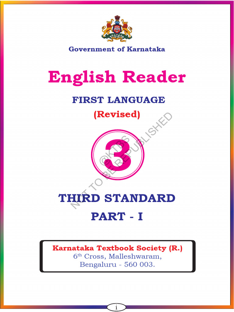 3rd STD English FL Part - 1 | PDF