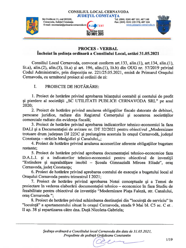 PV Ordinara 31.05.2021 | PDF