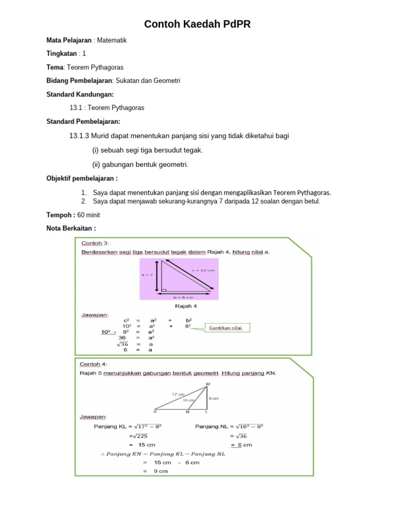 CTH Modul PDPR Mate | PDF