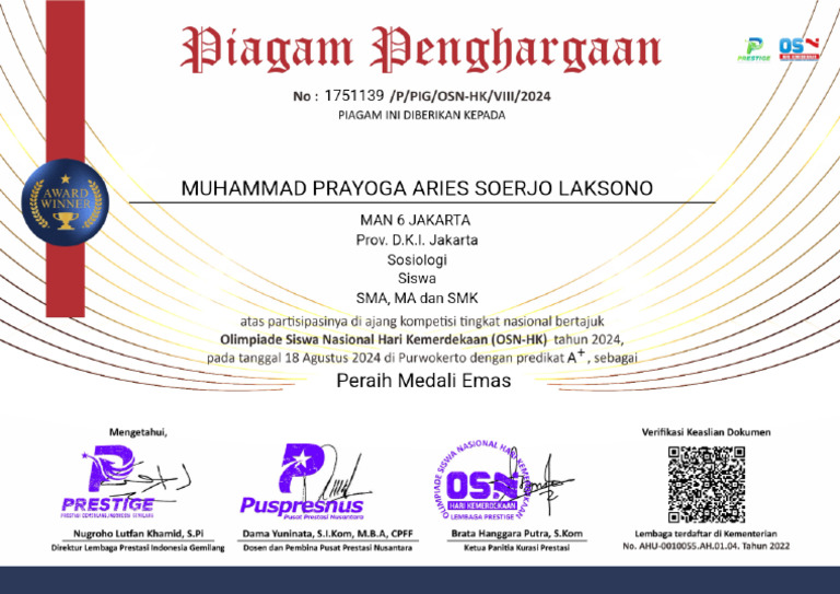 Piag - Sosiologi - OSN-HK 2024 | PDF