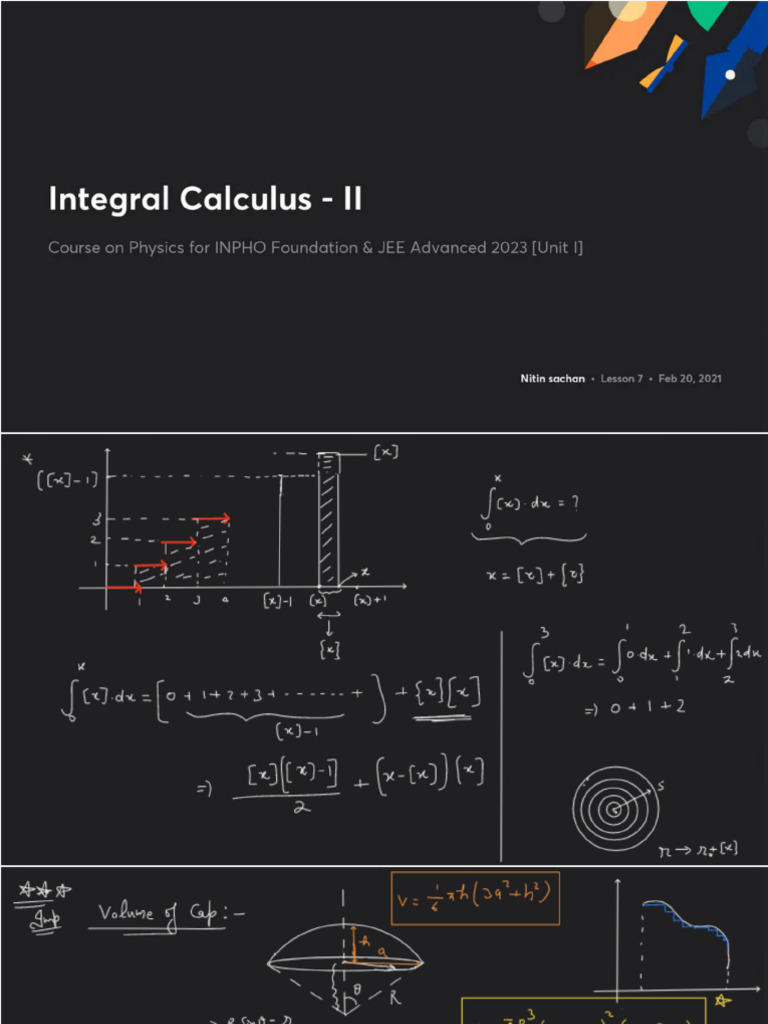 Integral Calculus II With Anno | PDF