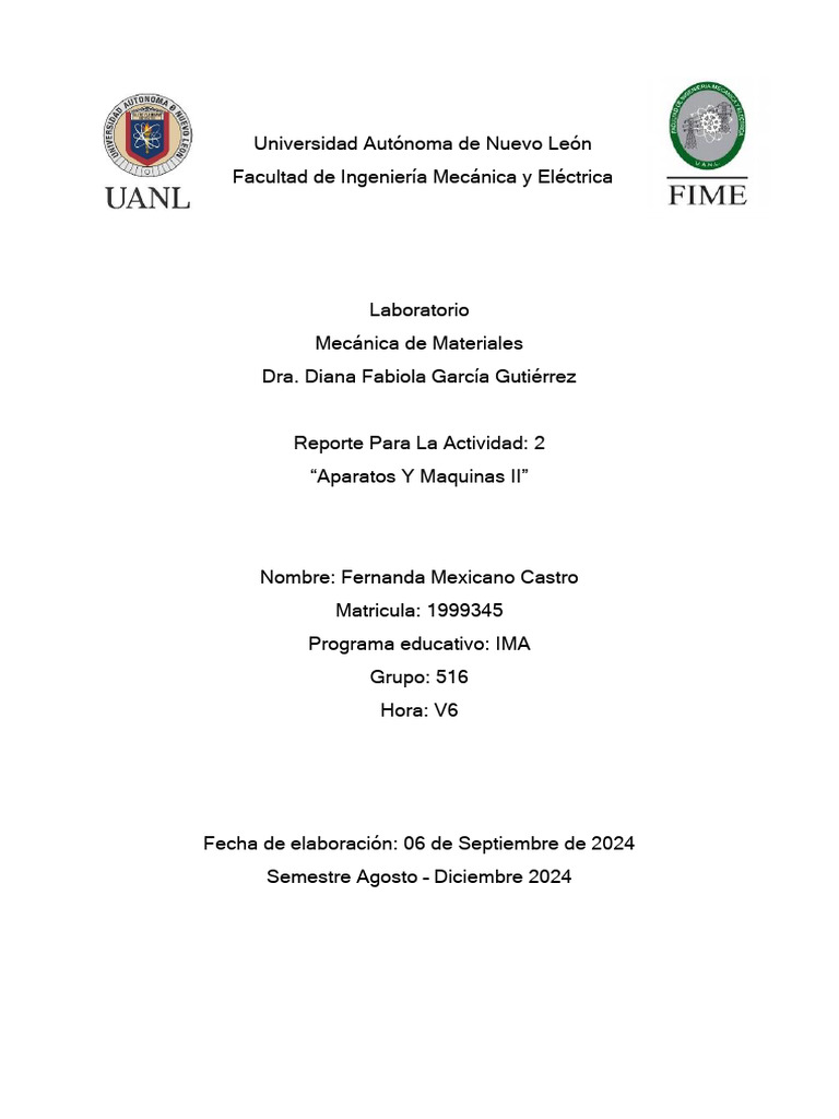 Practica 2 Lab Mec Mat | PDF | Computers
