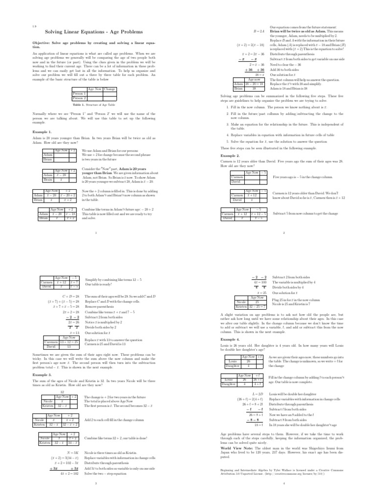 CSE _ Age Problems | PDF