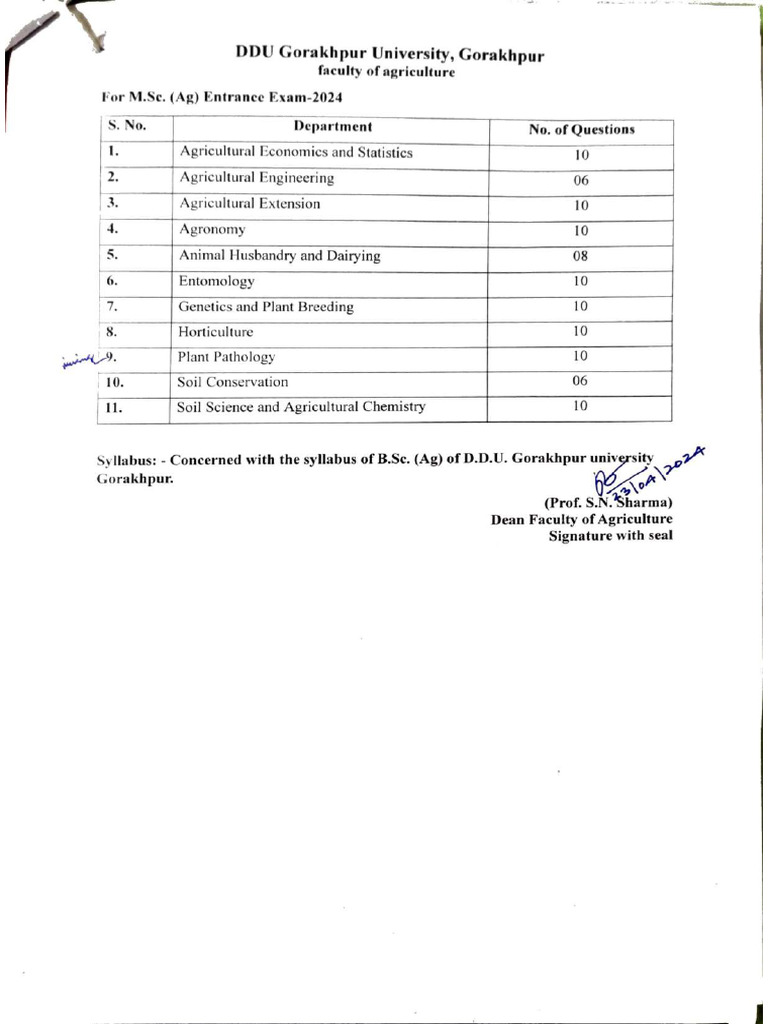 MSC Agriculture Extension | PDF