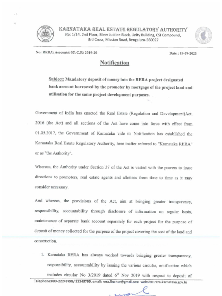 Rera Document | PDF