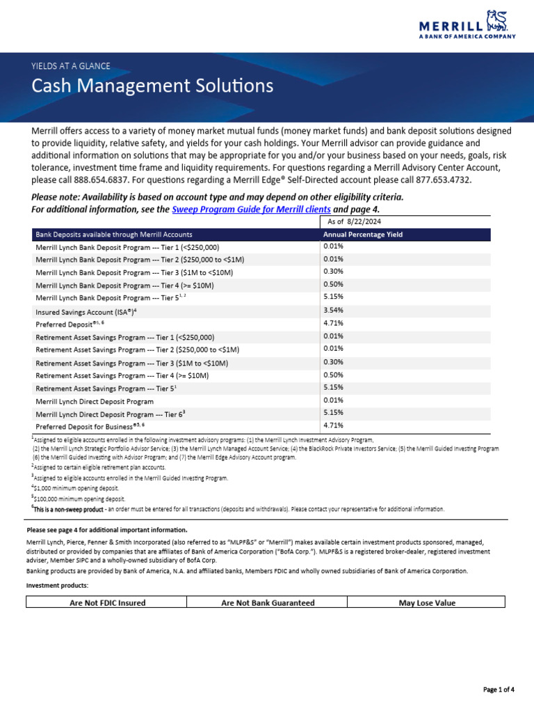 Cash Management Solutions | PDF | Investment Fund | Money Market Fund