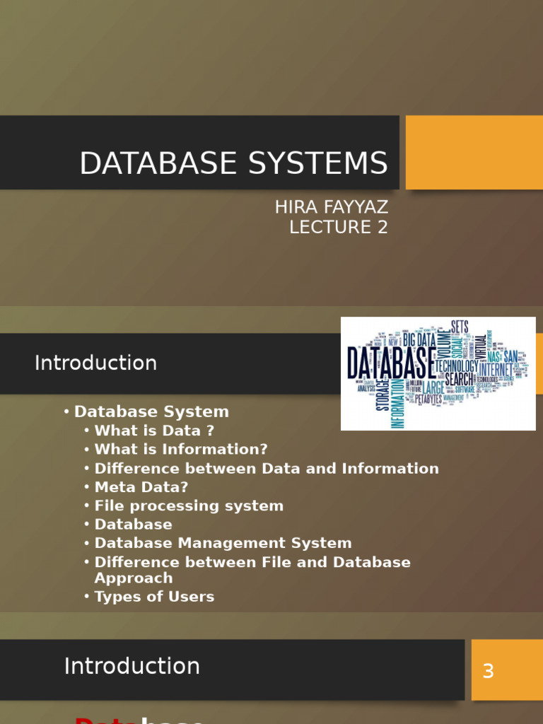 Lecture 2 - Intro Database | PDF | Databases | Computers