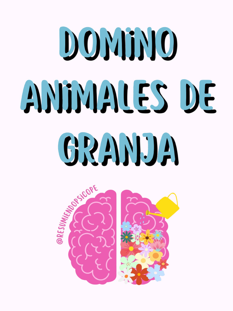 Domino animales de granja | PDF