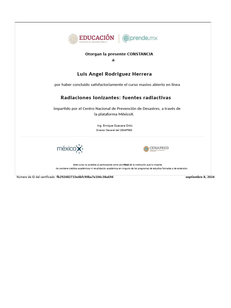 Constancia Sep Luis | PDF